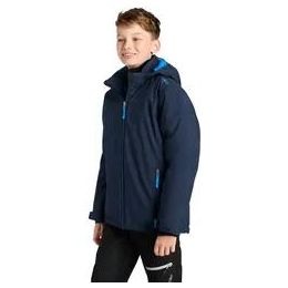 Winterjacke CMP "KID JACKET SNAPS HOOD", Jungen, Gr. 164, b, blau, royal, Web, Obermaterial: 100% Polyester. Futter: 100% Polyester. Wattierung: 100% Polyester, Jacken Winterjacke, f&uuml;r Kinder