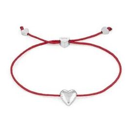 Armband Copenhagen Studios "Schmuck Geschenk Edelstahl Armkette Balloon Hearts", gelbgoldfarben, rot, Armb&auml;nder, Damen, 24cm, Edelstahl Nylon, Edelstahl, Nylon, Armband