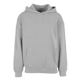 Kapuzenpullover Urban Classics "Urban Classics Light Terry Hoody", Herren, Gr. M, lightasphalt, 70% Baumwolle, 30% Polyester, unifarben, normal, ohne Ausschnitt, Pullover Kapuzenpullover