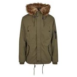 Wintermantel BRANDIT "Brandit Brandit Men Fish Tail Parka", Herren, Gr. XXL, olive, 100% Baumwolle, M&auml;ntel Wintermantel