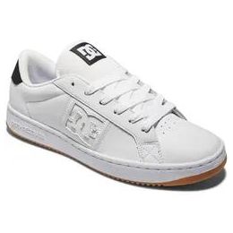 Sneaker DC Shoes "Striker", Herren, Gr. 8,5(41), wei&szlig;, schwarz, gum, Obermaterial: Leder (Kuh) / Futter: Textil / Au&szlig;ensohle: Gummi, Schuhe Sneaker
