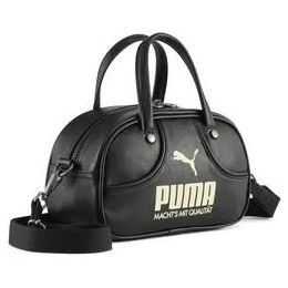 Tragetasche Puma "Puma 1976 Archive 2,5 l Mini-Tragetasche Erwachsene", Gr. B/H/T: 30cm x 13,5cm x 9,5cm onesize, schwarz alpine snow wei&szlig;, Taschen
