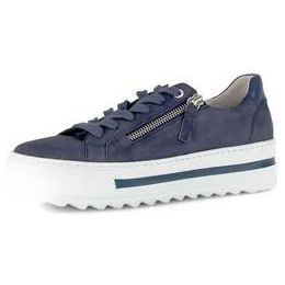 Sneaker Gabor "Sneaker low", Damen, Gr. 38,5, blau, Schuhe Sneaker