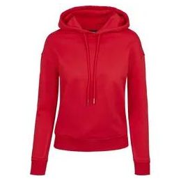 Kapuzenpullover Urban Classics "Urban Classics Damen Ladies Hoody", Damen, Gr. XS, firerot,, 63% Baumwolle, 37% Polyester, unifarben, normal, ohne Ausschnitt, Pullover Kapuzenpullover