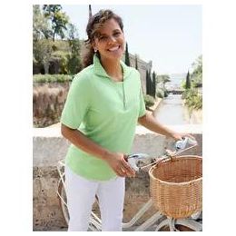 Poloshirt Casual Looks "Poloshirt", Damen, Gr. 38, reseda, 50% Baumwolle, 50% Modal, unifarben, Shirts