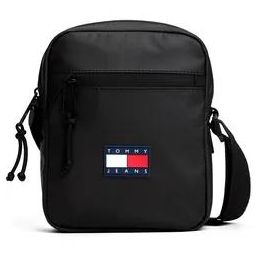 Tommy Hilfiger Umh&auml;ngetasche TOMMY JEANS "TJM DAILY TECH REPORTER", Damen, Gr. B/H/T: 16,5cm x 20cm x 6cm, schwarz, Textil, Taschen Umh&auml;ngetasche, Men Schultertasche, Crossbody-Bag mit zwei F&auml;chern