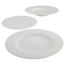 Villeroy & Boch Geschirr-Set "Starter Set Basic White 18er Set wei&szlig;", wei&szlig;, 18 tlg., Porzellan, VIVO VILLEROY & BOCH GROUP, Geschirr-Sets, TellerSet