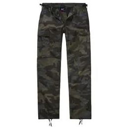 Cargohose BRANDIT "Brandit Damen Ladies BDU Ripstop Trouser", Damen, Gr. 31, Normalgr&ouml;&szlig;en, schwarzcamo, 100% Baumwolle, normal, Hosen Cargohose