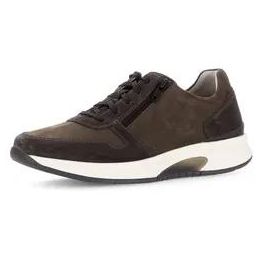 Sneaker Gabor "Sneaker low", Herren, Gr. 42,5, braun, Schuhe Sneaker