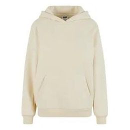 Kapuzenpullover Urban Classics "Urban Classics Ladies Fluffy Hoody", Damen, Gr. XXL, sandwei&szlig;, 70% Baumwolle, 30% Polyester, unifarben, normal, ohne Ausschnitt, Pullover Kapuzenpullover