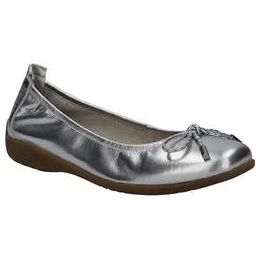 Ballerina Josef Seibel "Fenja 09, silber", Damen, Gr. 40, silber, Obermaterial: 100% Rindsleder Leather cow., Schuhe Ballerina