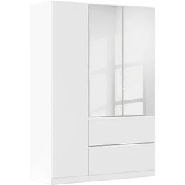 Dreht&uuml;renschrank Rauch "Kleiderschrank Schrank Garderobe W&auml;scheschrank Schlafzimmer JOEL", alpinwei&szlig;, B:136cm H:197cm T:54cm, Holzwerkstoff, Schr&auml;nke, Dreht&uuml;renschrank, mit zwei Schubladen, mit Push-to-Open Funktion MADE IN GERMANY