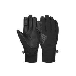 Skihandschuhe Reusch "Diana TOUCH-TEC&trade;", Damen, Gr. 6, schwarz, 90% Polyester, 1% Elasthan, 9% Ziegenleder, mehrfarbig, Handschuhe, mit praktischer Display-funktion