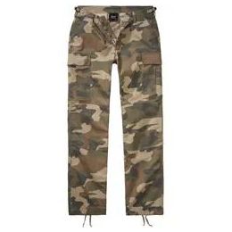 Cargohose BRANDIT "Brandit Damen Ladies BDU Ripstop Trouser", Damen, Gr. 29, Normalgr&ouml;&szlig;en, light woodland, 100% Baumwolle, normal, Hosen Cargohose