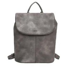 Emily & Noah Rucksack EMILY & NOAH "Rucksack E&N Tours RUE 09", Gr. B/H/T: 34cm x 37cm x 15cm, silber (schwarzsilber 833), Obermaterial: 70% PVC PVC. 30% Polyurethan PU., Rucks&auml;cke Rucksack