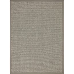 Teppich Dekowe "Naturino Rips", grau, B:160cm H:7mm L:230cm, Kunstfaser, Teppiche, Teppich, Flachgewebe, Sisal-Optik, mit Bord&uuml;re, In- und Outdoor geeignet