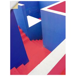 Wandbild Artland, B:30cm H:40cmfarbe bild(er): blau, Vinyl, Wohnzimmer, Bilder, "staircase", als Alubild, Leinwandbild, Poster, Wandaufkleber in