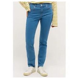 Straight-Jeans Angels "CICI", Damen, Gr. 46, L&auml;nge 32, light blau, Web, Obermaterial: 89% Baumwolle, 8% Polyester, 3% Elasthan, slim fit normal, Jeans Straight-Jeans, in Slim Fit-Passform