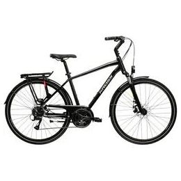 Trekkingrad KROSS "Herren-Trekkingrad 28" Trans 3.0 Schwarz 24 G&auml;nge Kollektion 2026" Gr. 48, schwarz, schwarz, Fahrr&auml;der, Herren, 48cm, 28 Zoll (71,12cm) hinten: 28 Zoll (71,12cm)