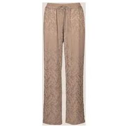 Madeleine Mode Stoffhose MADELEINE "Hose Jacquard-Hose zum Schl&uuml;pfen", Damen, Gr. 34, N + K Gr, beige (caramel), Obermaterial: 100% Viskose CV., Modern, normal, Hosen Stoffhose
