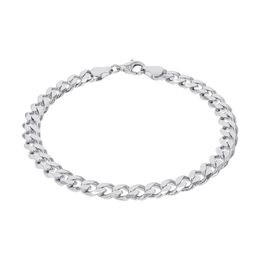 Panzerarmband Amor, silberfarben, Armb&auml;nder, Herren, 21cm, Silber 925 (Sterlingsilber), Panzerarmband