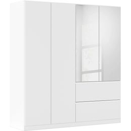 Dreht&uuml;renschrank Rauch "Kleiderschrank Schrank Garderobe W&auml;scheschrank Schlafzimmer JOEL", alpinwei&szlig;, B:181cm H:197cm T:54cm, Holzwerkstoff, Schr&auml;nke, Dreht&uuml;renschrank, mit zwei Schubladen, mit Push-to-Open Funktion MADE IN GERMANY