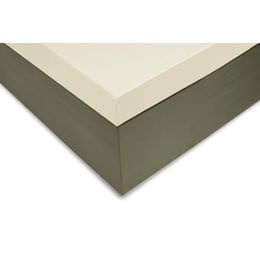 Spannbettlaken ZO HOME "Satinado", wei&szlig; (off, wei&szlig;), B:90cm L:220cm, Mako-Satin, Obermaterial: 100% Baumwolle, Bettlaken, Spannbettlaken, Laken aus 100% Baumwolle, hochwertiges Mako-Satin, Betttuch ab 90x200