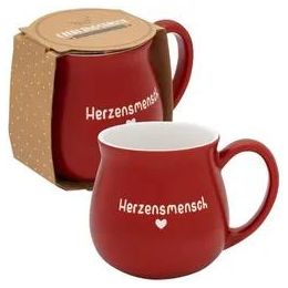 Sheepworld GRUSS & CO Tasse bauchig graviert "Herzensmensch"