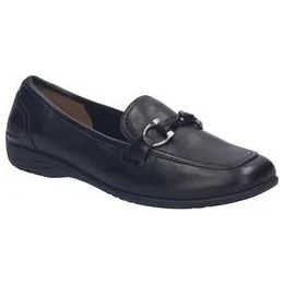 Ballerina Josef Seibel "Fenja 34, black-black", Damen, Gr. 38, schwarz (schwarz, schwarz), Obermaterial: 100% Rindsleder Leather cow., Schuhe Ballerina