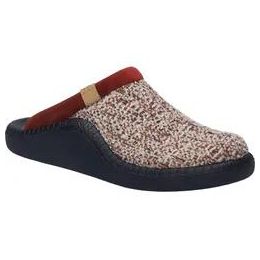 Hausschuh Josef Seibel "Monaco D 01, bordeaux-kombi", Damen, Gr. 40, rot (bordeaux, kombi), Obermaterial: 80% Rindsleder Leather cow. 20% Textilmaterial TEXMAT., Schuhe Hausschuh