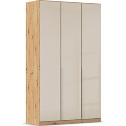 Dreht&uuml;renschrank OTTO HOME "Kleiderschrank Kleiderschr&auml;nke Schrank Garderobe AGORDO mit Glasfront", beige (eiche artisan, glas beige (champagner)), B:136cm H:229cm T:54cm, Holzwerkstoff, Schr&auml;nke, Dreht&uuml;renschrank, durchdachte Innenausstattung, in 7 Breiten und 2 H&ouml;hen MADE IN GERMANY