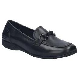 Ballerina Josef Seibel "Fenja 34, black-black", Damen, Gr. 38, schwarz (schwarz, schwarz), Obermaterial: 100% Rindsleder Leather cow., Schuhe Ballerina