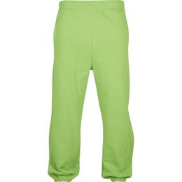 Jogginghose Urban Classics "Urban Classics Herren Sweatpants", Herren, Gr. S, US-Gr&ouml;&szlig;en, limegr&uuml;n, 65% Baumwolle, 35% Polyester, unifarben, loose fit, Hosen Jogginghose