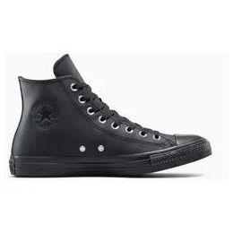Sneaker Converse "CHUCK TAYLOR ALL STAR", Herren, Gr. 42,5, schwarz, schwarz, schwarz, Leder, Schuhe Sneaker, wasserabweisend
