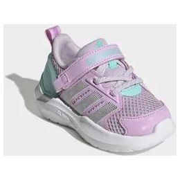 Sneaker Adidas SPORTSWEAR "LIGHTORAMA RUNNER KIDS", M&auml;dchen, Gr. 27, ice lavender, silber metallic, flash aqua, Synthetik, Textil, Schuhe Sneaker, mit Blinkfunktion