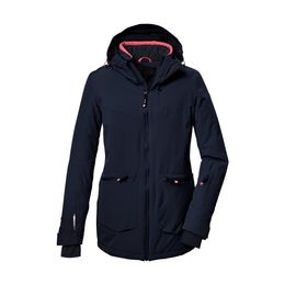 Skijacke Killtec "KSW 38 WMN SKI JCKT", Damen, Gr. 44, schwarz, Oberstoff: 93% Polyester, 7% Elasthan, Futter: 100% Polyester, Wattierung: 100% Polyester (recycelt), Jacken Skijacke, Atmungsaktive, wasserdichte Skijacke mit Schneefang