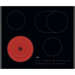AEG Elektro-Kochfeld, B:62cm T:52cmschwarz, Kochfelder, Autarkes Kochfeld: Erweiterbare Kochzonen f&uuml;r gro&szlig;e Pfannen und T&ouml;pfe
