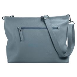 Umh&auml;ngetasche Samantha Look, Damen, Gr. B/H/T: 30cm x 24cm x 10cm onesize, blau (hellblau), Leder, leicht gl&auml;nzend, unifarben, Taschen Umh&auml;ngetasche, echt Leder, Made in Italy