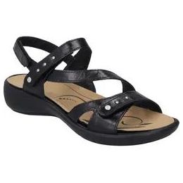 Sandale Josef Seibel "Ibiza 70, schwarz", Damen, Gr. 36, schwarz, Obermaterial: 100% Rindsleder Leather cow., Schuhe Sandale