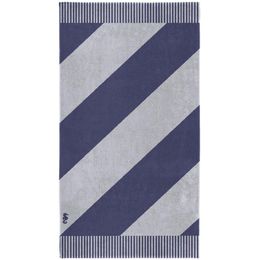 Strandtuch Seahorse "Colorblock Stripe", blau, B:100cm L:180cm, Frotteevelours, Baumwolle, Handt&uuml;cher, 100x180, f&uuml;r Strand und Pool, Trendy summer design