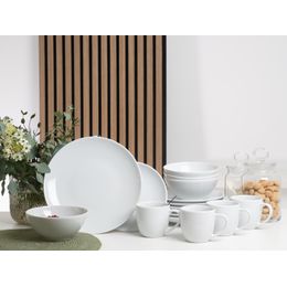 Creatable Kombiservice "Bistrot Weiss, Service 16-tlg.", 16wei&szlig;, Geschirr-Sets, Klassisch, Zeitlos