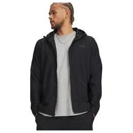 Trainingsjacke Under Armour "UA UNSTOPPABLE WOVEN JACKET", Herren, Gr. XL, schwarz,, schwarz, Obermaterial: 90% Polyester, 10% Elasthan, normal, Jacken Trainingsjacke, wasserabweisend mit UA Storm Technologie, aus leichtem Stretchgewebe
