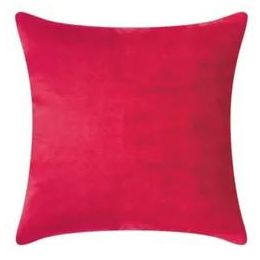 Dekokissen Pad "Elegance", rot, unifarben, B:50cm H:2cm L:50cm, Polyester, Dekokissen_Sitzkissen_Kissenh&uuml;llen, Design als Basic, aus Samt, elegante Optik