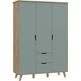 Kleiderschrank FORTE, B:139,4cm H:201,5cm T:52,7cmplanken eiche, salbei, Kinderzimmer, Schr&auml;nke, "Vankka, OTTOs Choice, Kleiderschrank, viel