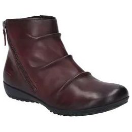 Stiefelette Josef Seibel "Naly 61, bordeaux", Damen, Gr. 39, rot (bordeaux), Obermaterial: 100% Rindsleder Leather cow., Schuhe Stiefelette