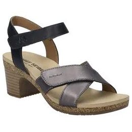 Sandale Josef Seibel "Grace 01, basalt-kombi", Damen, Gr. 40, grau (basalt, kombi), Obermaterial: 100% Rindsleder Leather cow., Schuhe Sandale