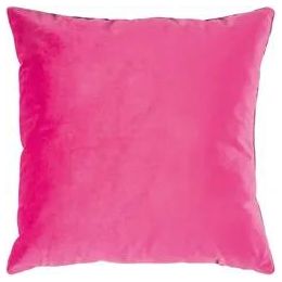 Dekokissen Pad "Elegance", hot pink, unifarben, B:50cm H:2cm L:50cm, Polyester, Dekokissen_Sitzkissen_Kissenh&uuml;llen, Design als Basic, aus Samt, elegante Optik