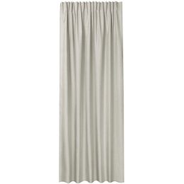 Gardine "Fatima", taupe, B:140cm H:245cm, Polyester, HOME LIVING BY GERSTER, Gardinen, Gardine, SB-Schal "Fatima" mit Kombiband