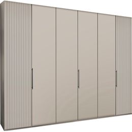 Kleiderschrank Wiemann "Denver", beige (champagner, dekor), B:295,2cm H:236cm T:58cm, Holzwerkstoff, Schr&auml;nke, Kleiderschrank, hochwertige Beschl&auml;ge