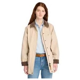 Canvasjacke Timberland "WENHAM Waterproof Barn Coat", Damen, Gr. L, safari, Obermaterial: 72% Baumwolle, 28% Nylon, Jacken, sportlicher Stil, f&uuml;r Erwachsene konzipiert